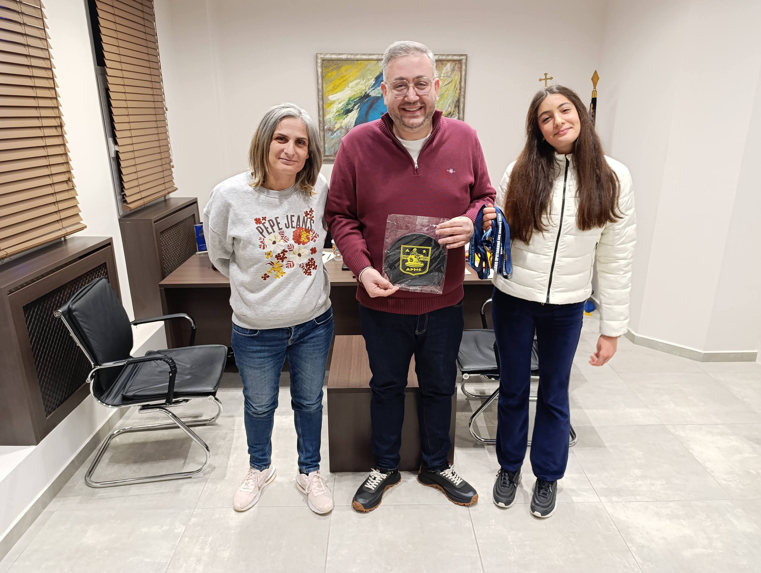 Συγχαρητήρια Π. Τσακίρη στην 14χρονη πρωταθλήτρια κολύμβησης Κ. Σοφιανίδου